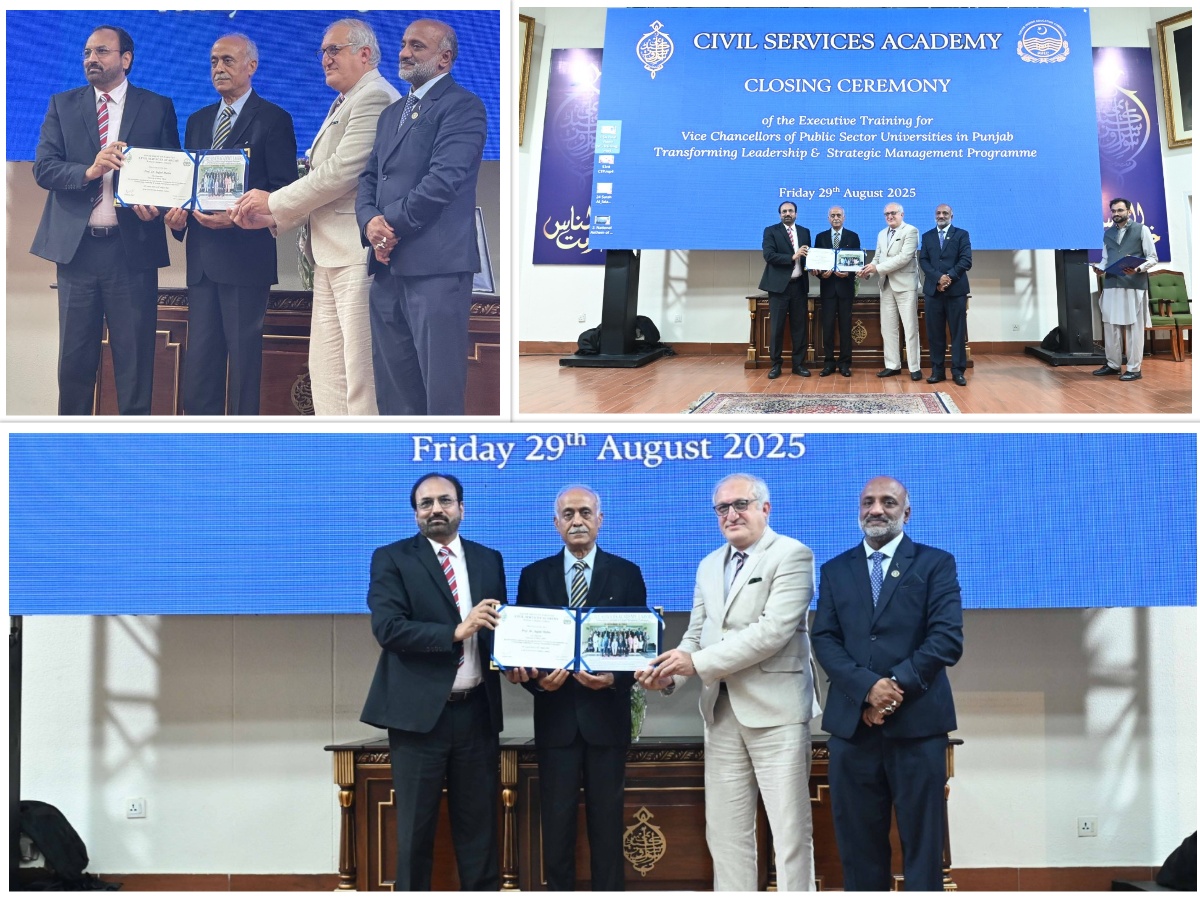 VC UET Receives Certificate at PHEC Leadership & Strategic Management ...